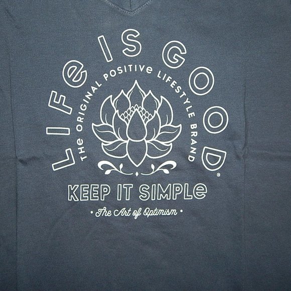 Life Is Good | Tops | Nwt Life Is Good Womens S Keep It Simple Lotus ...